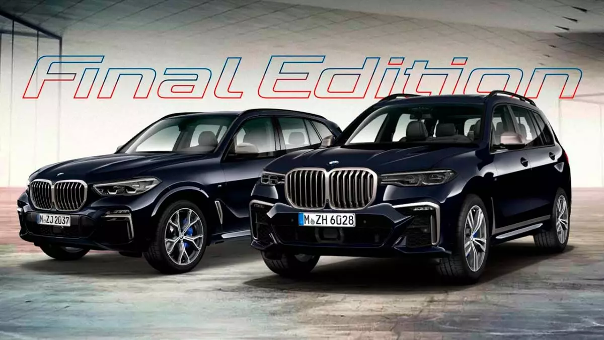 BMW X5 및 X7 Final Edition: 가장 강력한 디젤 엔진과 작별