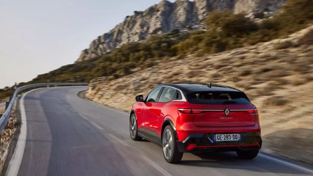 Renault Megane الیکٹرک پیچھے