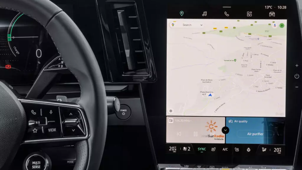 I-Renault Megane Electric imoto ye-android