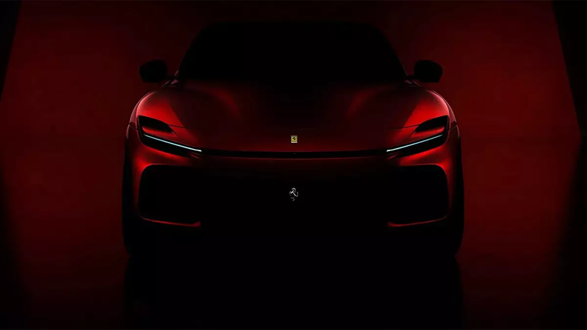 Ferrari onthul die eerste amptelike beeld van die Purosangue, die eerste SUV in die geskiedenis van die Cavallino