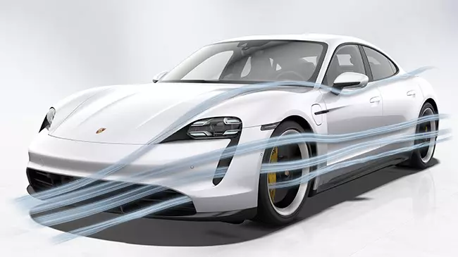 porsche taycan aerodinamika