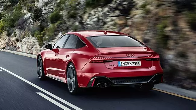 audi rs7 tsi rear action