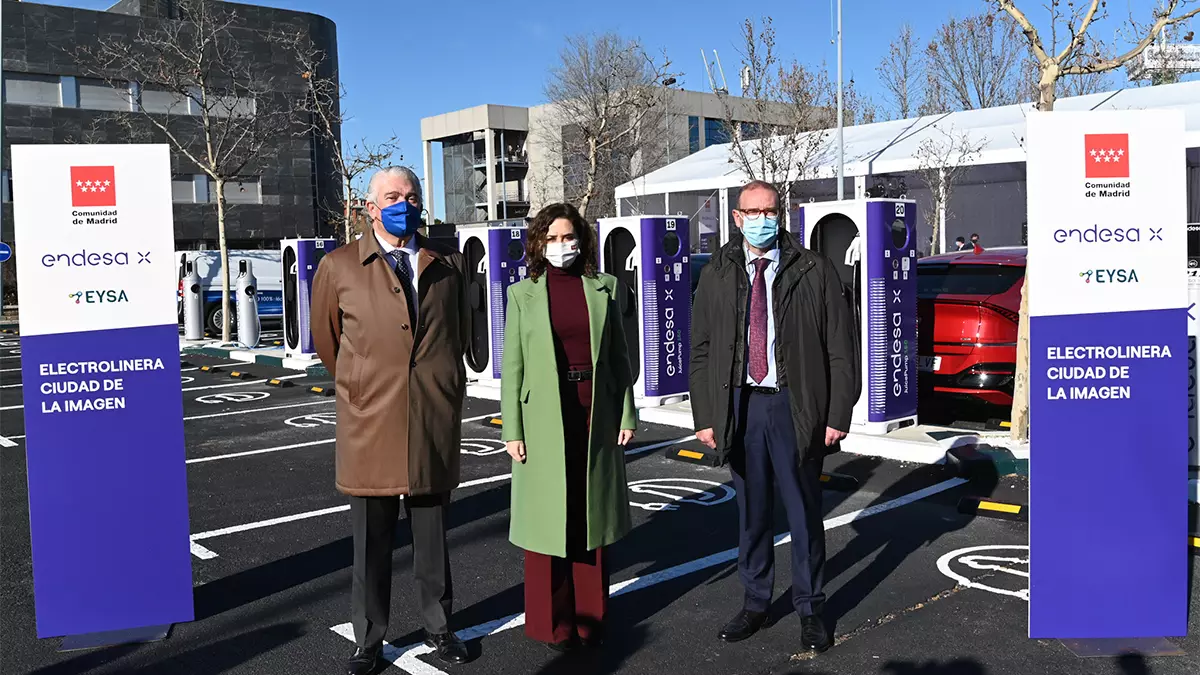 Ang Endesa X ug Eysa nag-inagurahan sa kinadak-ang charging station sa Spain sa Madrid