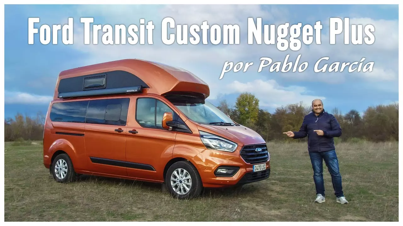 Video Ford Transit Custom Nugget Plus: byt pre štyroch