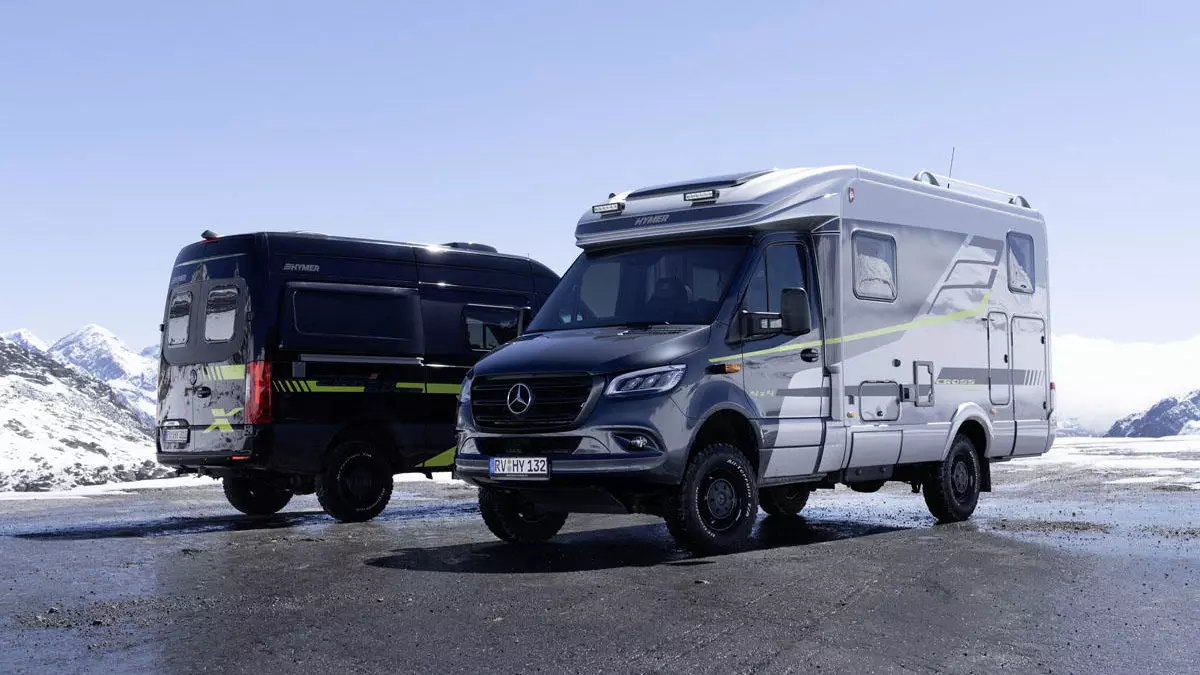 Hymer 4x4 autokarabanak: edonora joateko aukera