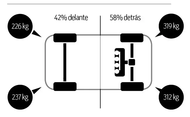 वजन वितरण अल्पाइन A110