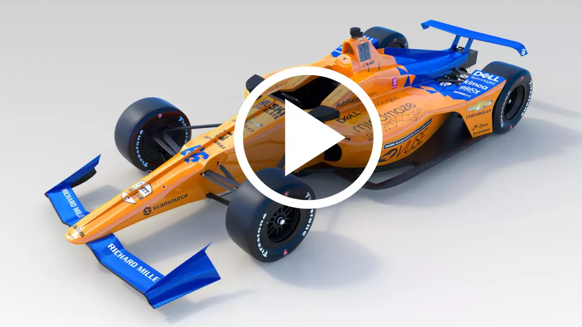 Videó: ez Fernando Alonso autója az Indianapolis 500-ra