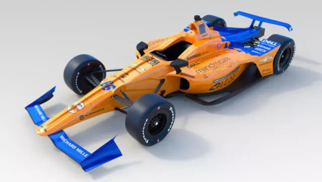 Foton på Alonsos 2019 McLaren Indy 500