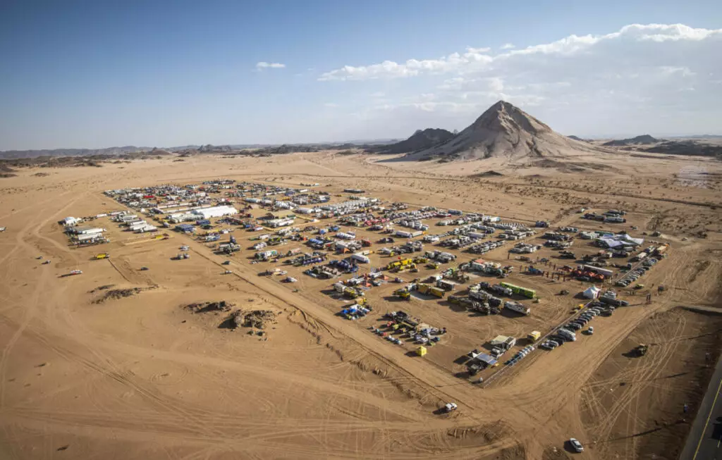 Dakar rally camp