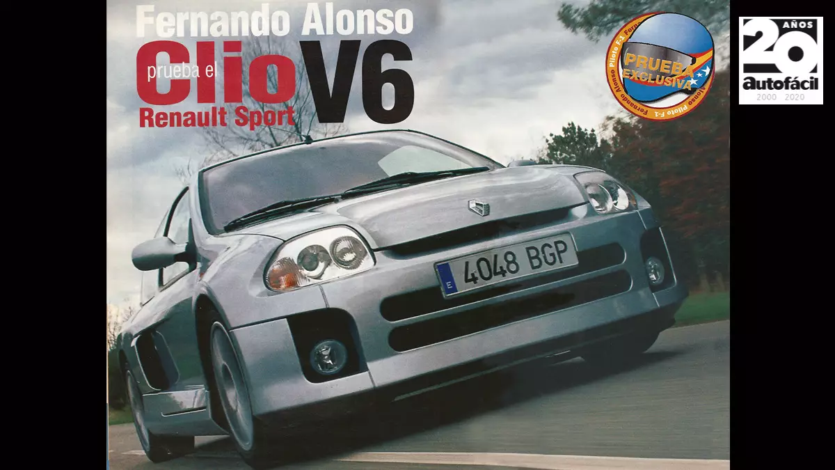 Da Fernando Alonso testede en Renault Clio V6 til Autofacil