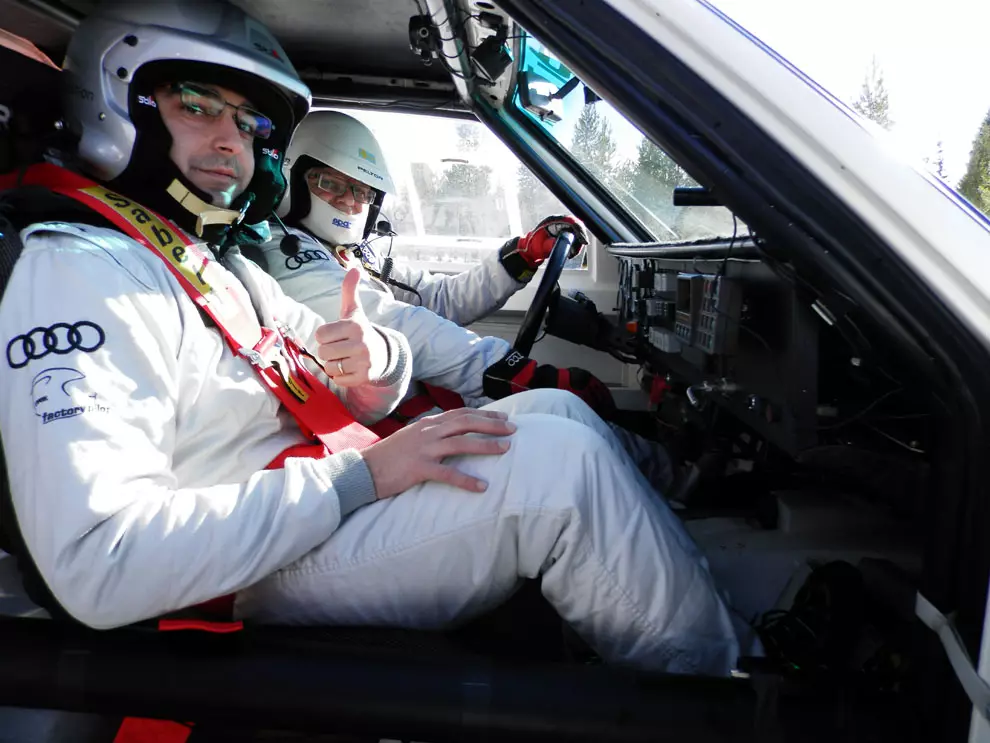 Abbiamo co-pilotato l'Audi Sport Quattro del Gruppo B di rally!!