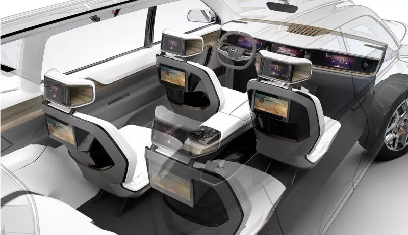 Intérieur Jeep Yuntu Concept