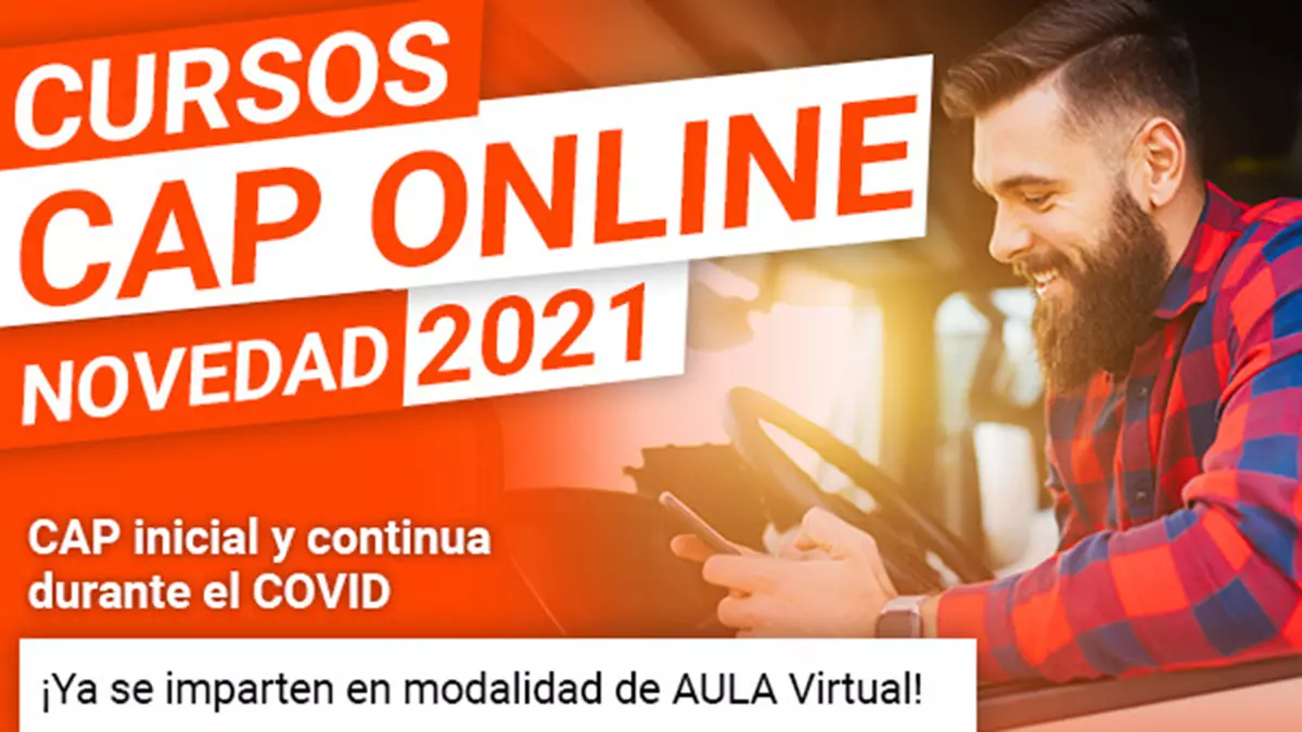 व्यावसायिक ड्राइभरहरूको प्रशिक्षणमा ऐतिहासिक माइलस्टोन: पहिलो CAP पाठ्यक्रमहरू स्पेनमा अनलाइन मोडालिटीमा सुरु हुन्छ