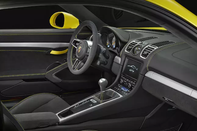 Intérieur de la Porsche Cayman GT4