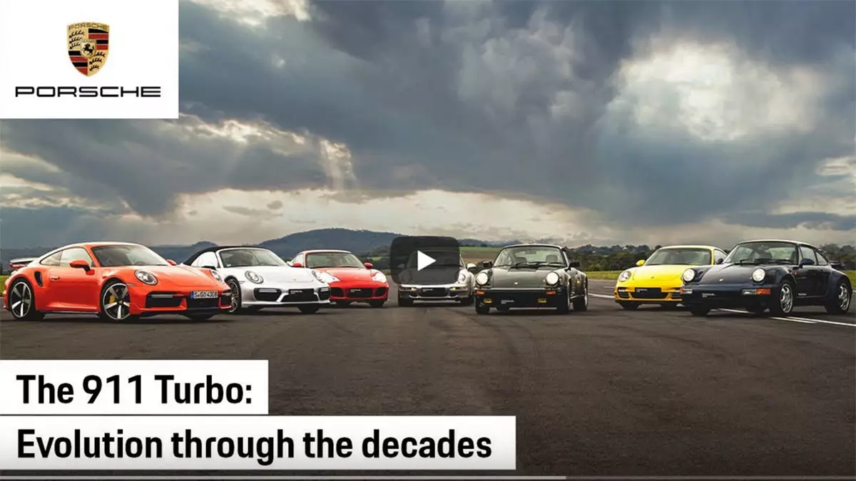 Porsche 911 Turbo: totes les generacions, cara a cara, en una carrera d'acceleració