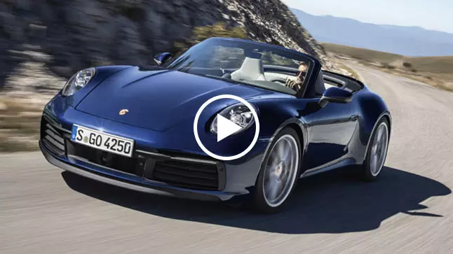 Video: Porsche 911 Cabriolet 2019, 450 pk in de open lucht