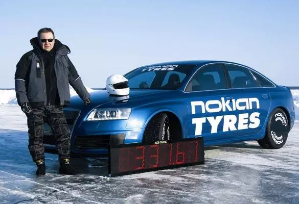 audi a6 tatlong quarter speed record sa yelo