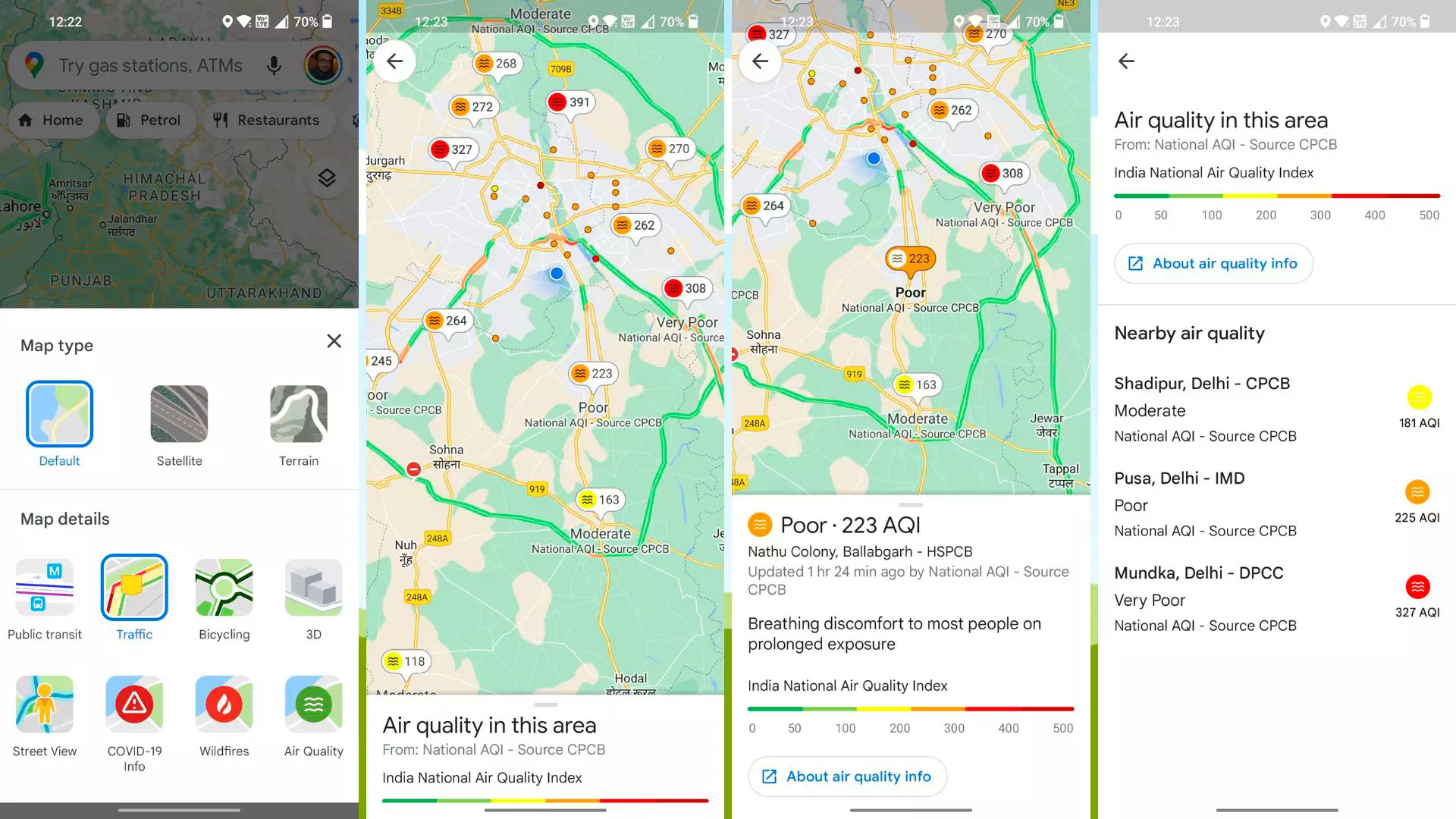 Google Maps: ntlafatso ea morao-rao ea sebatli e bonts'a boemo ba moea limmapeng tsa eona