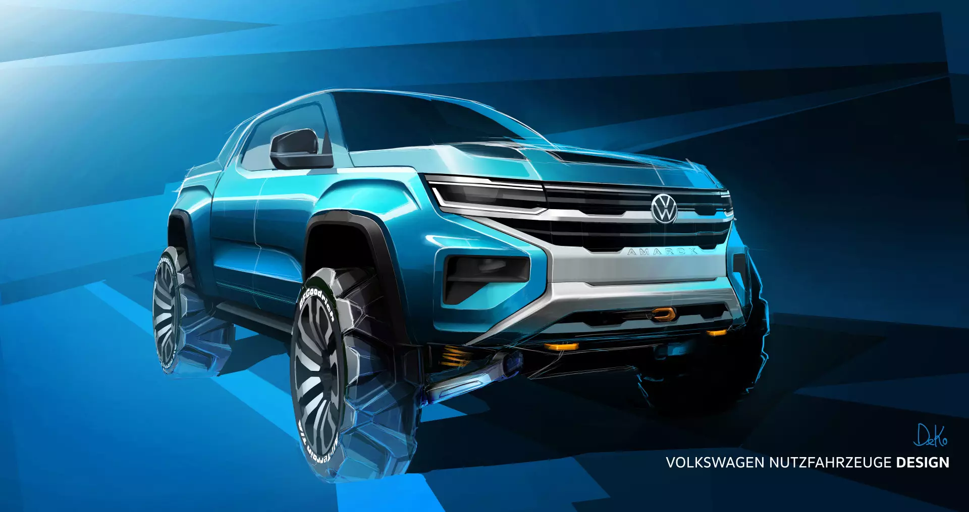 Αυτό θα είναι το νέο Volkswagen Amarok 2022: τα πρώτα σκίτσα