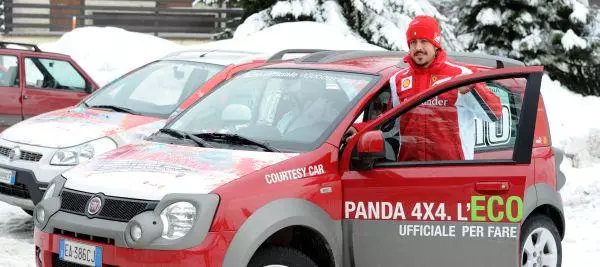 fiat panda 4x4 trois quarts fernando alonso