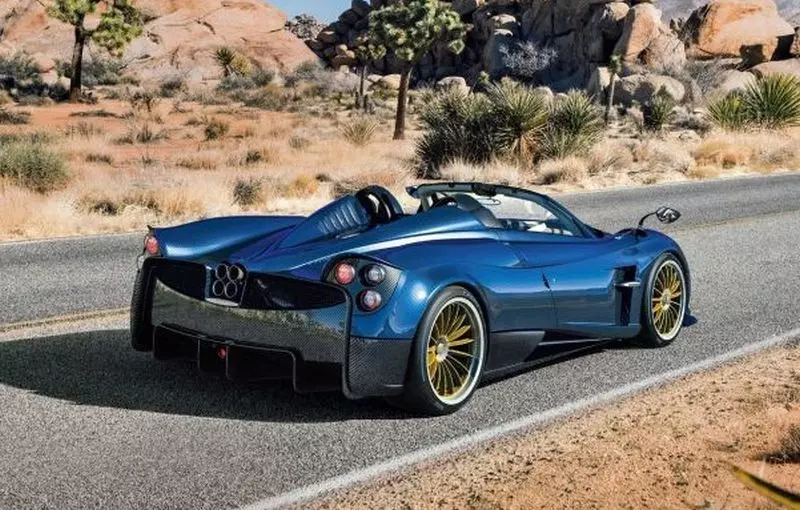 Rear Pagani Huayra Roadster