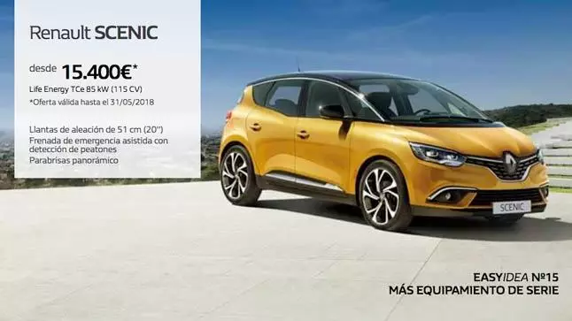 Bishan Renault Scenic waxaa laga heli karaa 15,400 euro. Ma fiicantahay?