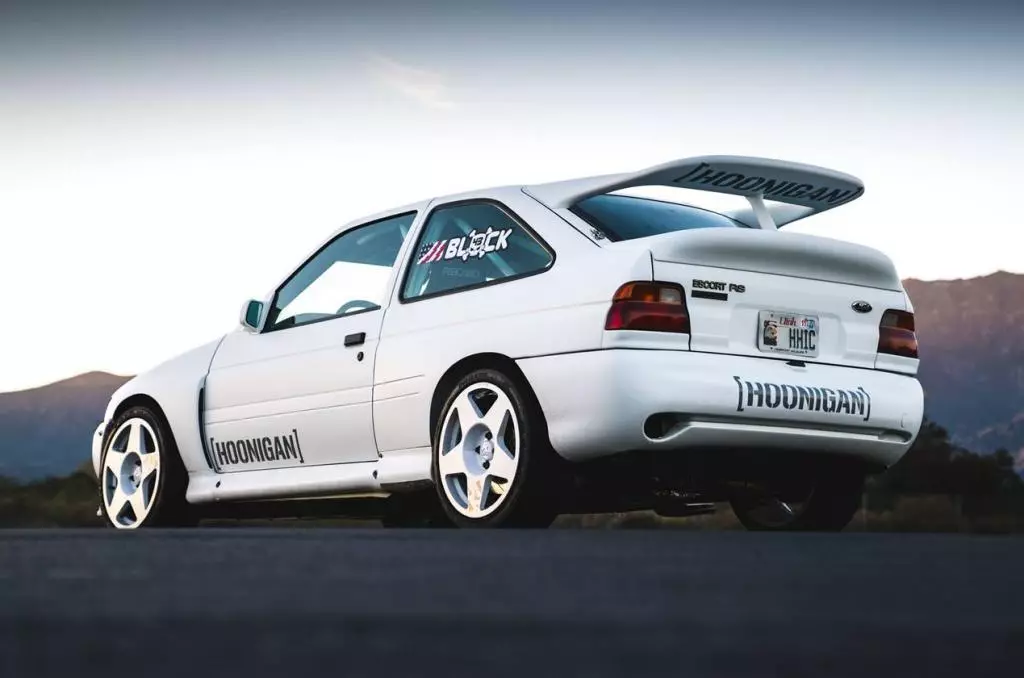 Agterkant van Ken Block se Ford Escort RS Cosworth