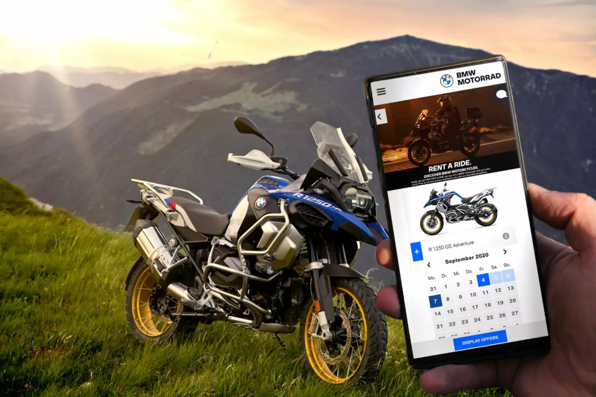 একটি রাইড সার্ভিস ভাড়া করুন, BMW Motorrad