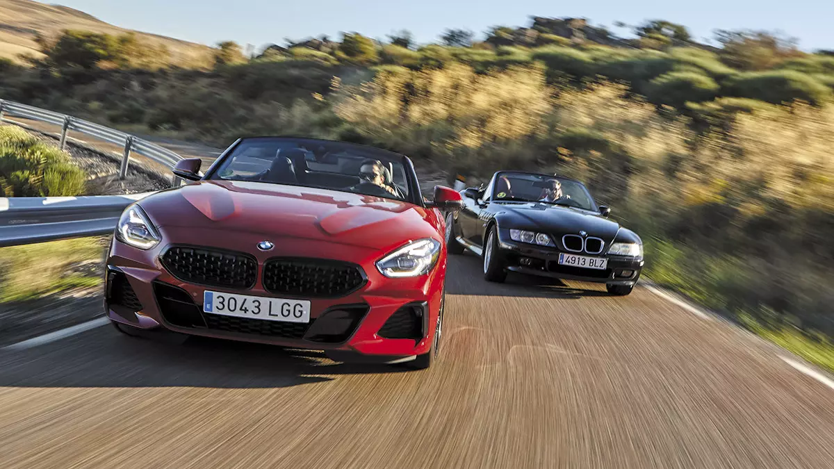 Comparativo BMW Z4 sDrive20i vs. Z3: cando o poder non o é todo