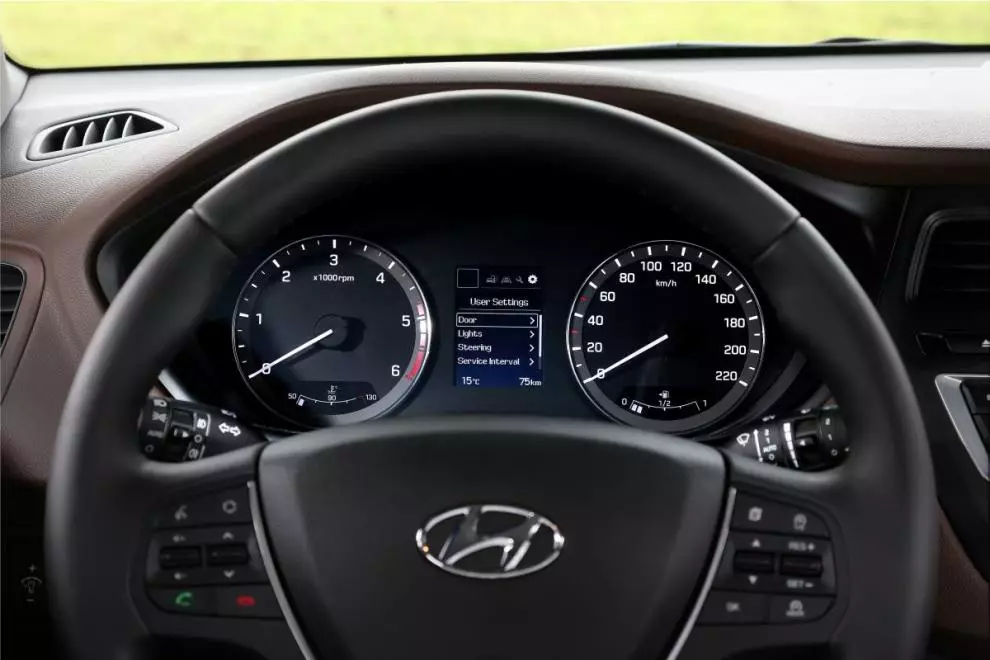 O cadro de instrumentos do novo Hyundai i20