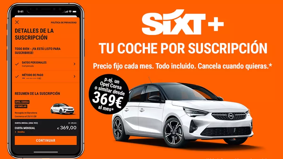 SIXT +: the vehicle subscription platform more flexible than renting 8897_1