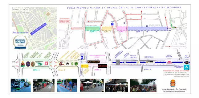 Journée sans voiture Prises en charge dans la rue Grenade